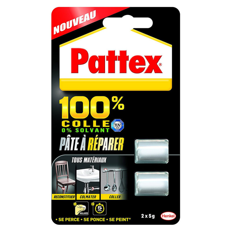 Pâte à réparer blanche Pattex 10g | Tout Brico