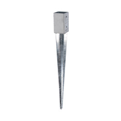 Support pour poteau bois carré 61 sur 61mm à enfoncer - Alberts | Tout ...